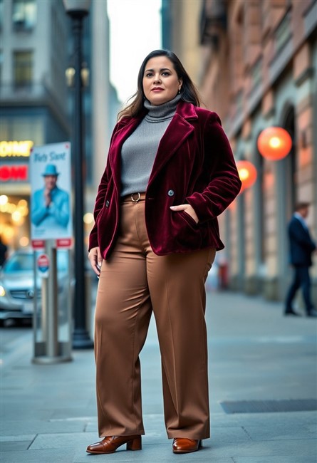 Step-by-Step Guide to Styling Your Plus Size Velvet Blazer