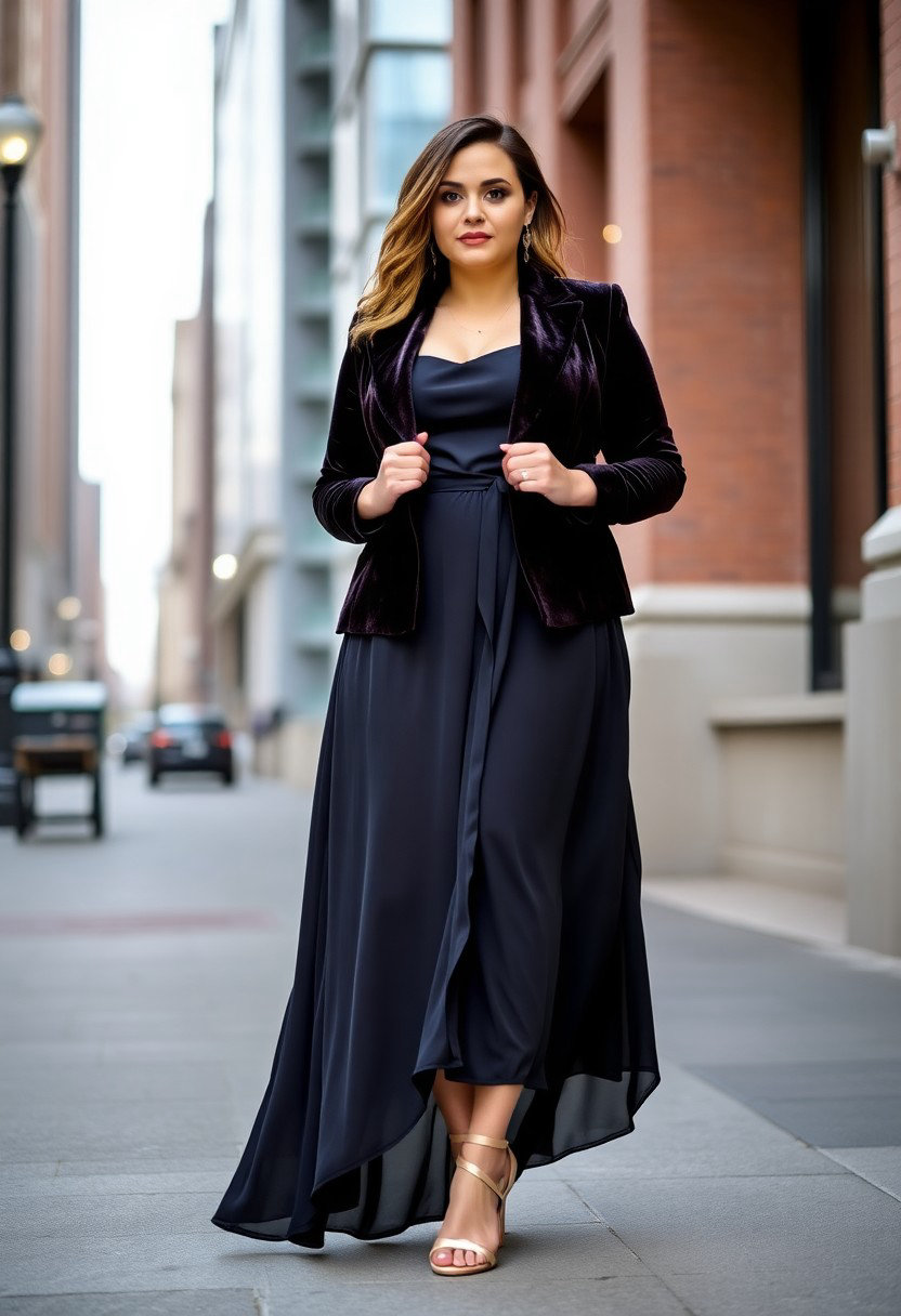 Step-by-Step Guide to Styling Your Plus Size Velvet Blazer