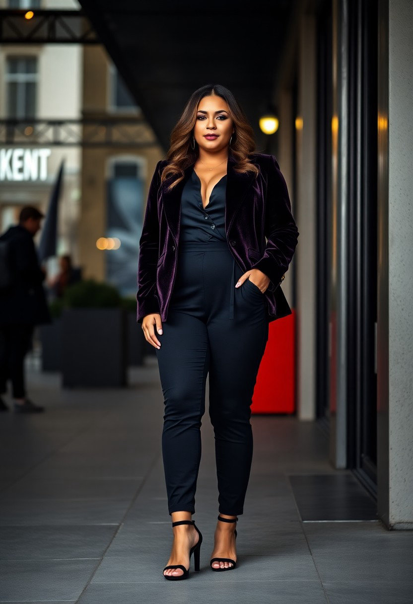 Step-by-Step Guide to Styling Your Plus Size Velvet Blazer