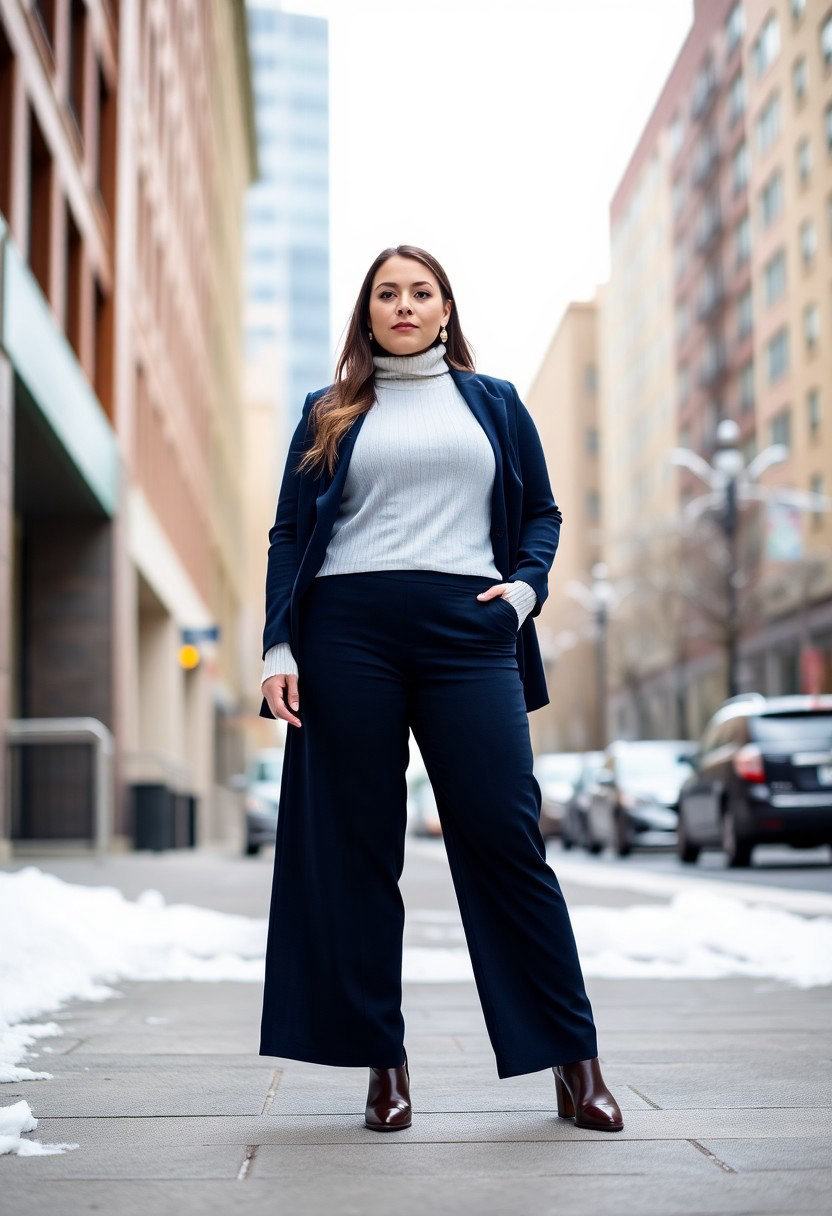 The Timeless Appeal of the Plus Size Navy Palazzo Pants in Fashion