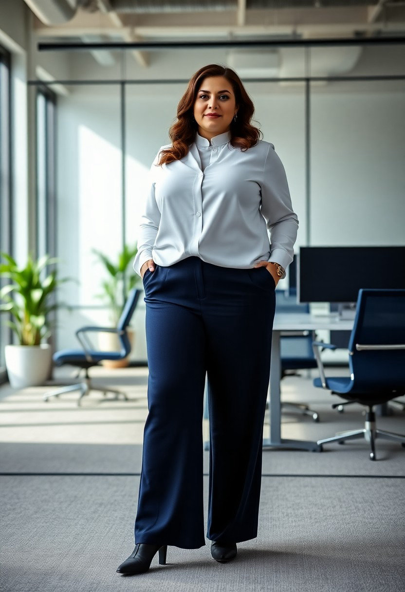 The Timeless Appeal of the Plus Size Navy Palazzo Pants in Fashion